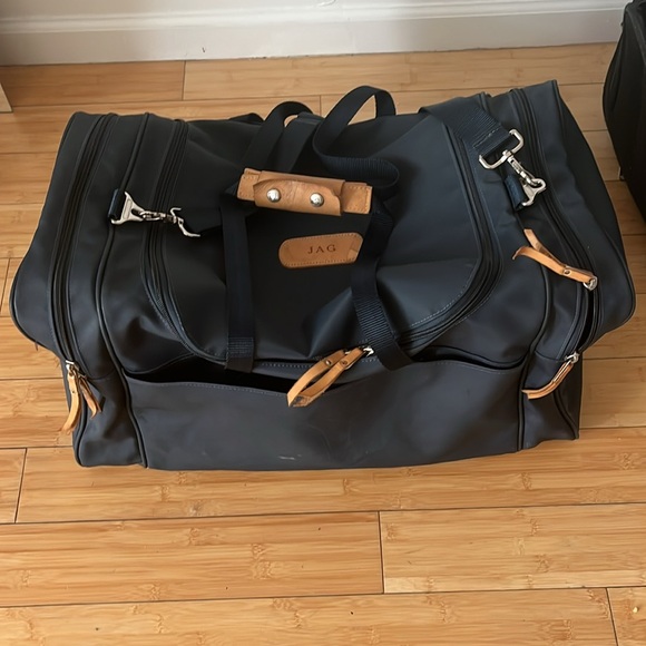 Jon Hart Design | Bags | Jon Hart Classic Navy Medium Square Duffel Bag ...
